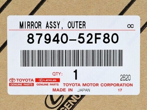 TOYOTA PROBOX SUCCEED 160 Series Side View Door Mirror LH LEFT Genuine ...