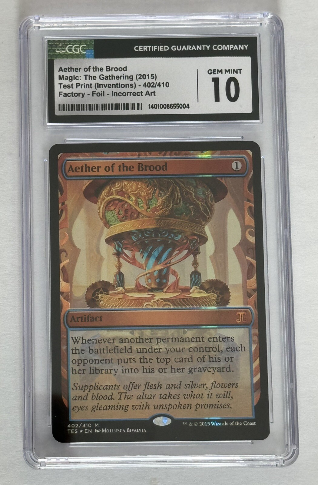 MTG Masterpiece Inventions Test Print Aether Vial / Aether Of The Brood ...