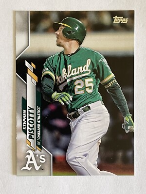 TOPPS 2020 STEPHEN PISCOTTY #593 OUTFIELD OAKLAND ATHLETICS BASEBALL ...