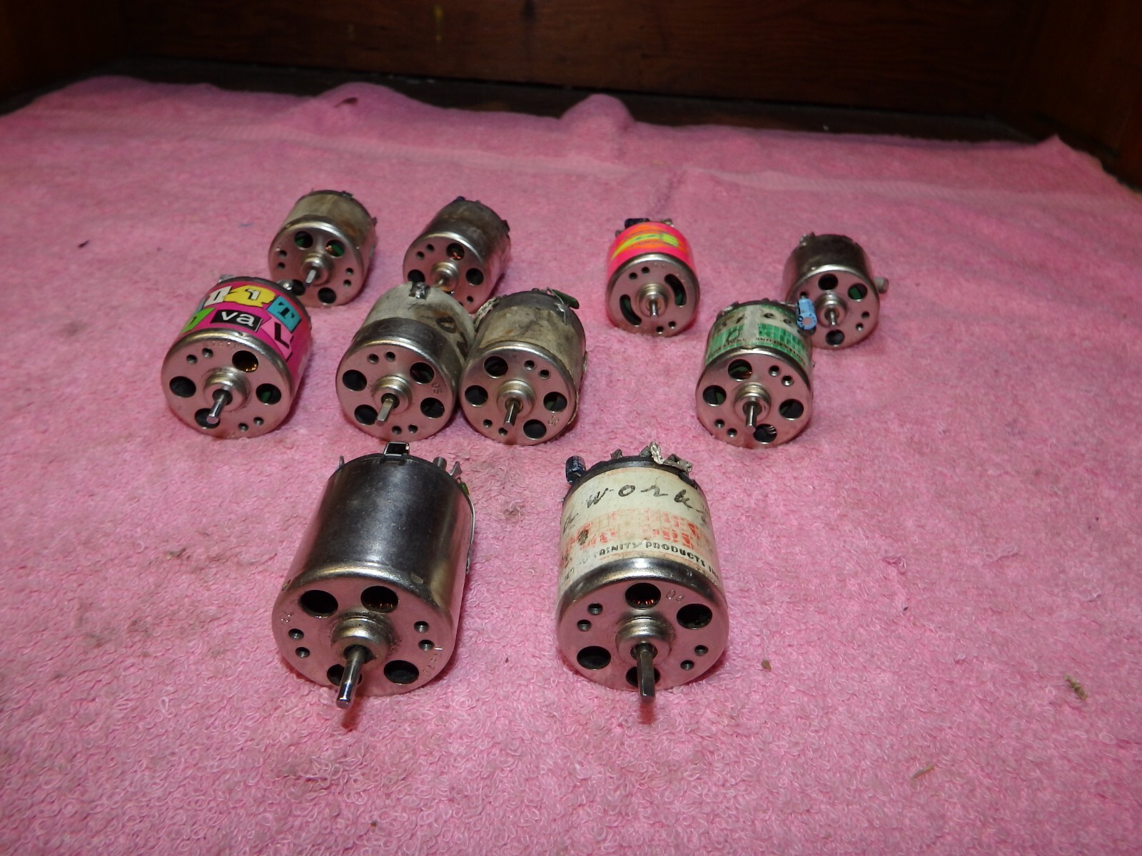 (10) Lot VINTAGE RC Motors Brushed Speed gems / Green machine Reedy ...