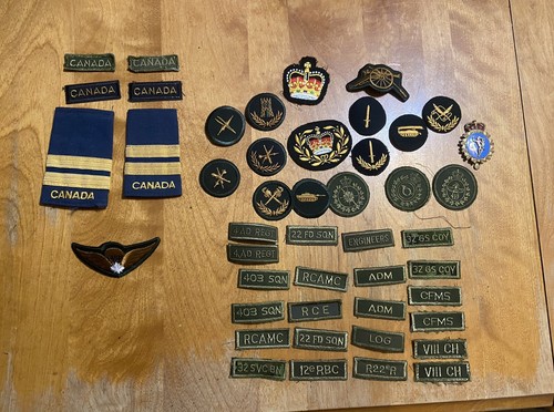 Canadian Army-Airforce-Navy Trade Unit & Rank Patches | eBay