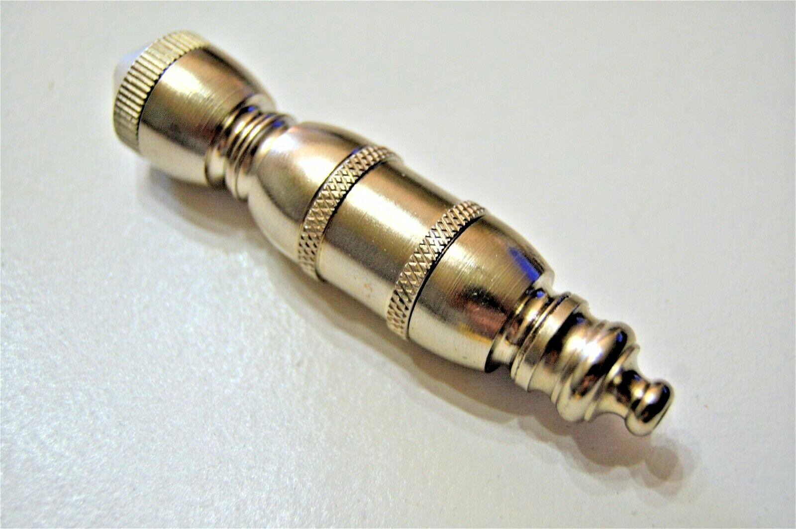 American Made Metal Tobacco Brass Pipe Sneak A Toke Pipe Herb Chillum ...