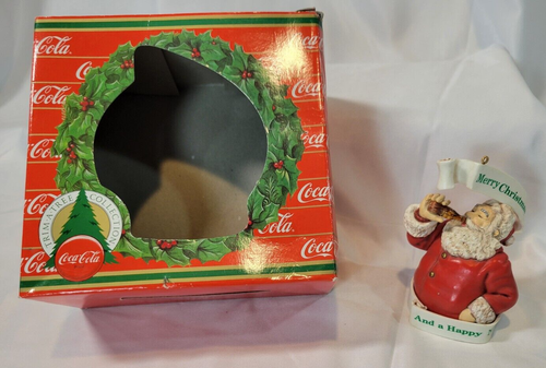 SANTA CLAUS 1986 COCA COLA JOY COKE MERRY CHRISTMAS HAPPY NEW YEAR ...