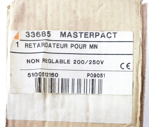NOS MERLIN GERIN MODEL 33685 ADJUSTABLE MASTERPACT MN/UVR TIME DELAY ...