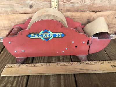 Antique Packer 3S Art Deco Graphic Design Industrial Decor Metal Tape ...
