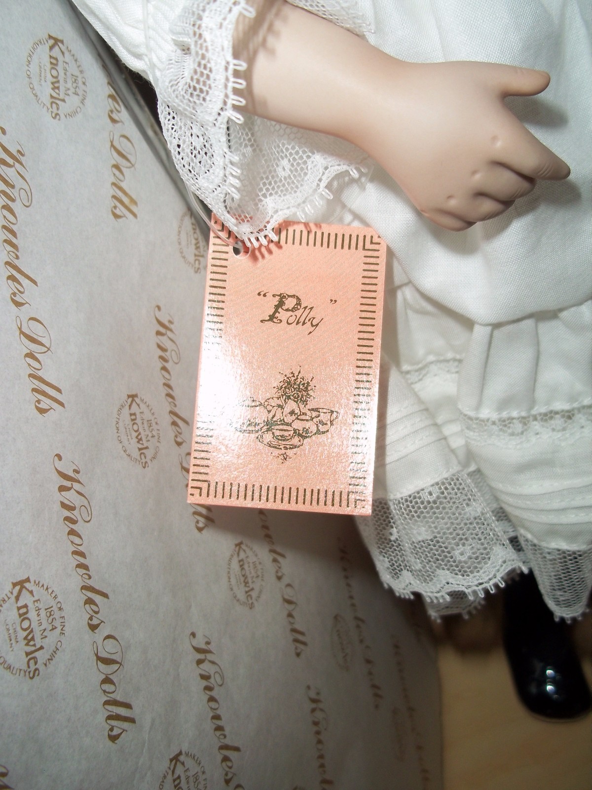 Edwin Knowles Polly's Tea Party Porcelain Doll - Artist Susan Krey 1990 ...