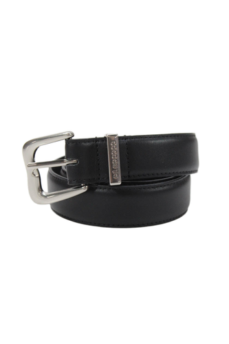 De Rococo Womens Leather Frame Buckle Belt Black Size S | eBay