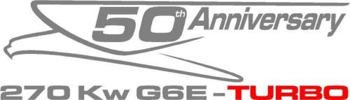 CUSTOM 50th ANNIVERSARY FORD G6E TURBO DECAL/XR8 GT FPV | eBay Australia