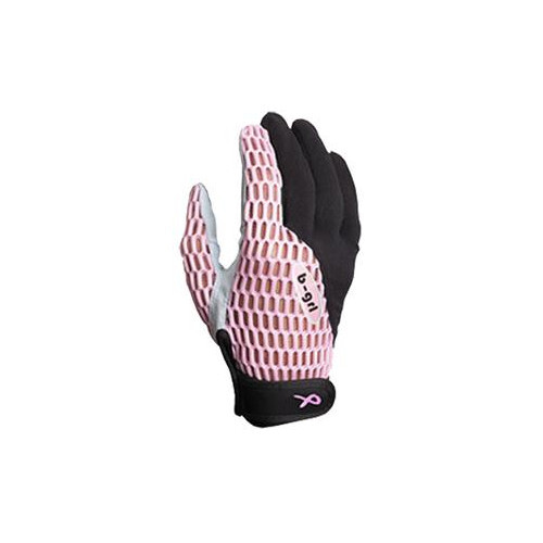 b-grl BGB010 Vent Unpadded Women's Batting Glove Pair Pack PINK/BLACK ...