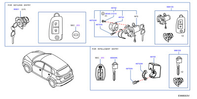 Nissan/INFINITI H0564-5MP0A Vehicle Key. Ignition Key | eBay