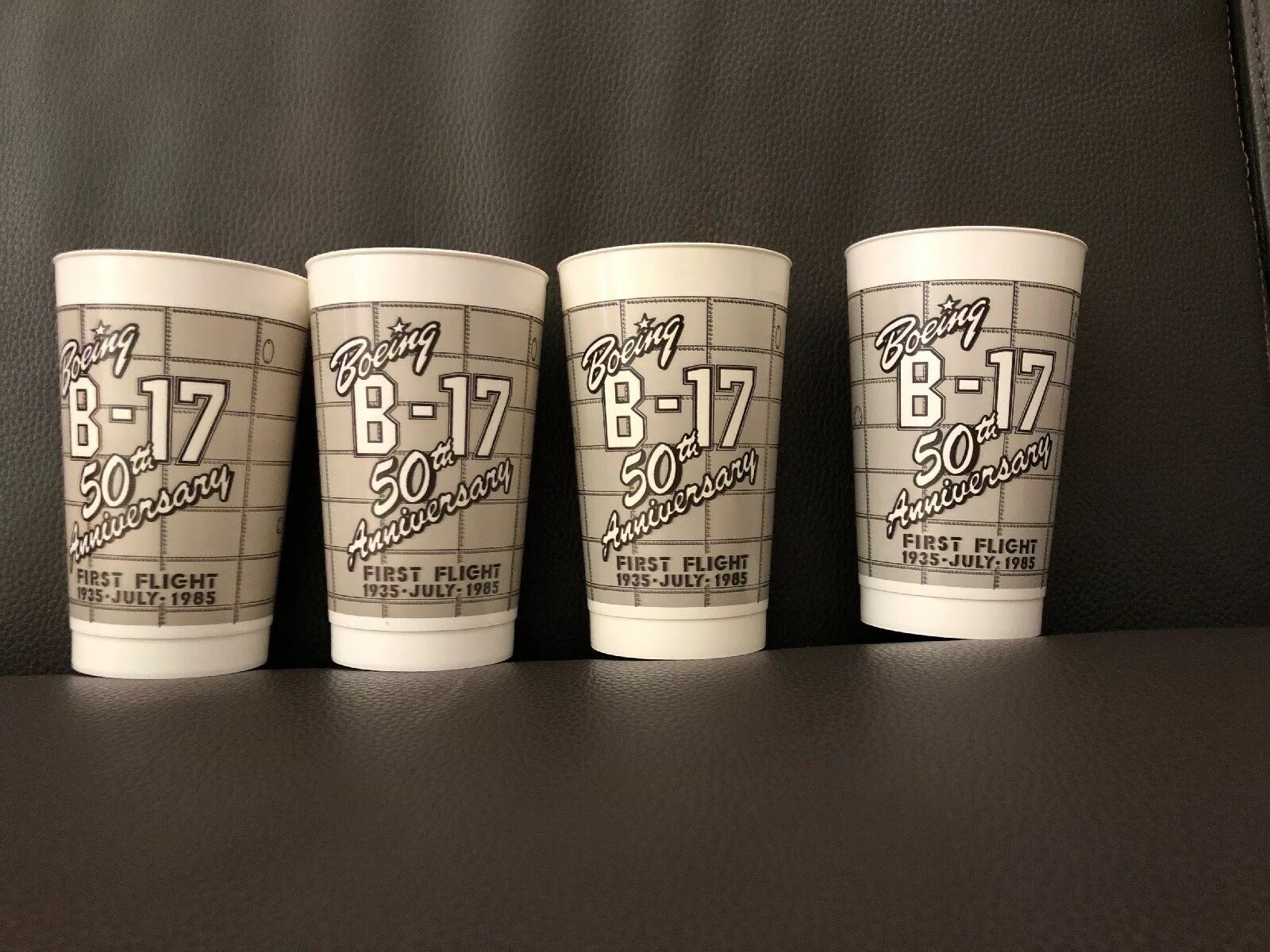 4 Boeing B-19 50th Anniversary First Flight Collectable Cups 12 oz ...