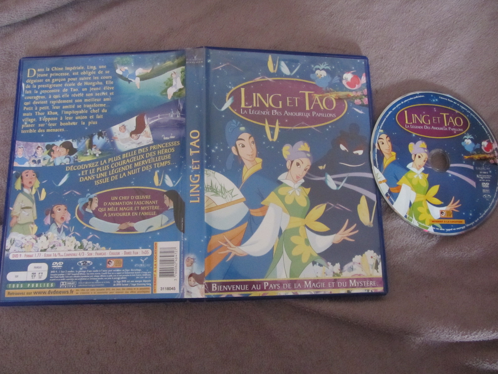 Ling et Tao la légende des amoureux papillons, DVD, Dessin animé | eBay UK