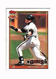 1991 Topps Micro #190 Matt Williams - NM-MT | eBay
