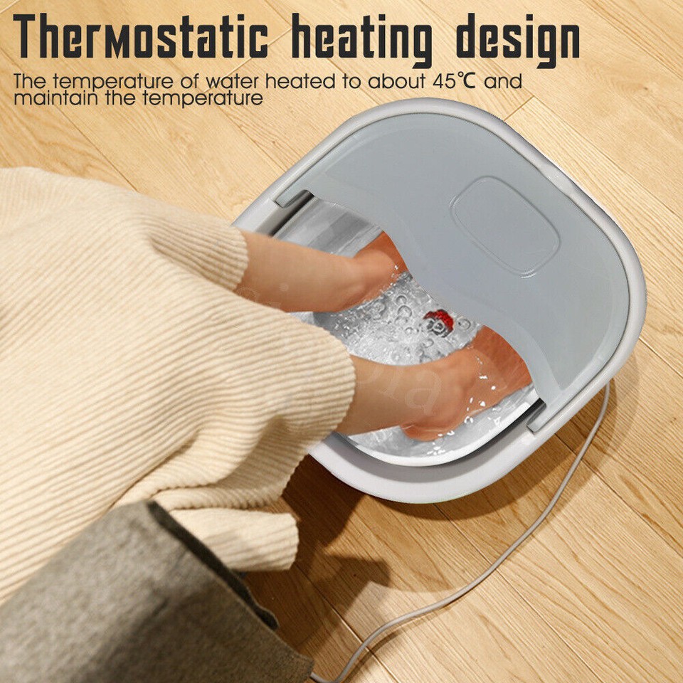 Electric Foot Spa Massager Footbath Pedicure Heat Soak Home Bath Tub ...