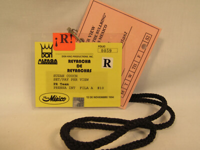E4 Vintage Original Boxing Ringside ID Pass 1994 Garcia VS Hernandez ...