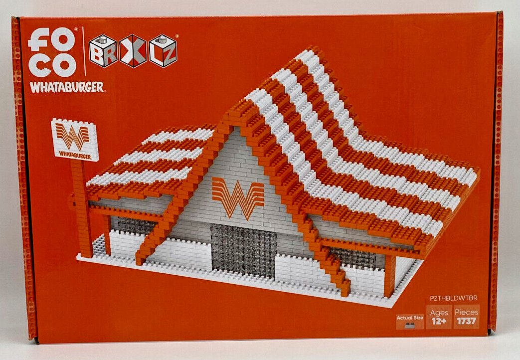 FOCO Whataburger Restaurant Collectible Brxlz Building Blocks Set 1737 ...