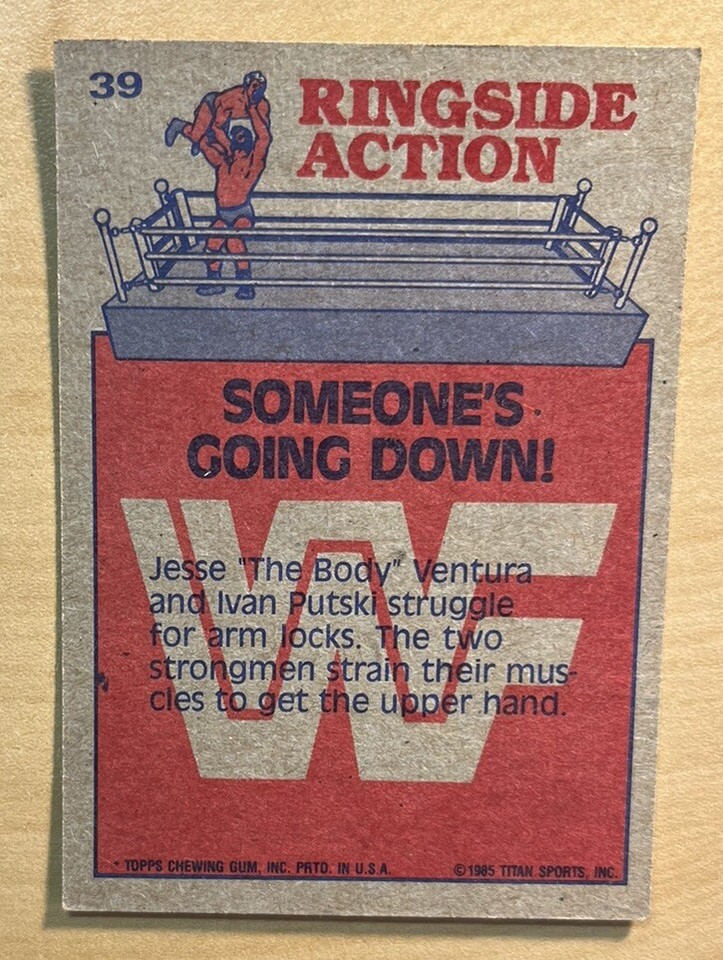 Jesse ‘The Body’ Ventura, Ivan Putski 1985 Topps WWF Card #39 | eBay