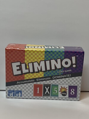 Elimino! Fast Paced Card Game, Family Friendly, Fun Sabotage, Easy to ...