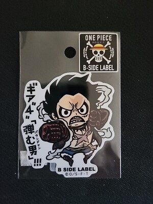 ONE PIECE X B-SIDE LABEL Luffy Gear STICKER US SELLER AND SHIPPING | eBay