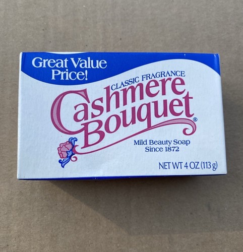 Vintage Cashmere Bouquet Mild Beauty Soap Classic Fragrance 4 oz Bar ...
