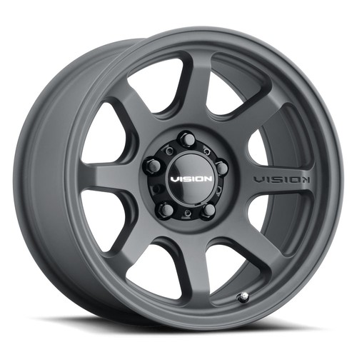 Vision 351 Flow 16x8 5x5.5/5x139.7 0 Satin Black Wheels(4) 110 16" inch ...