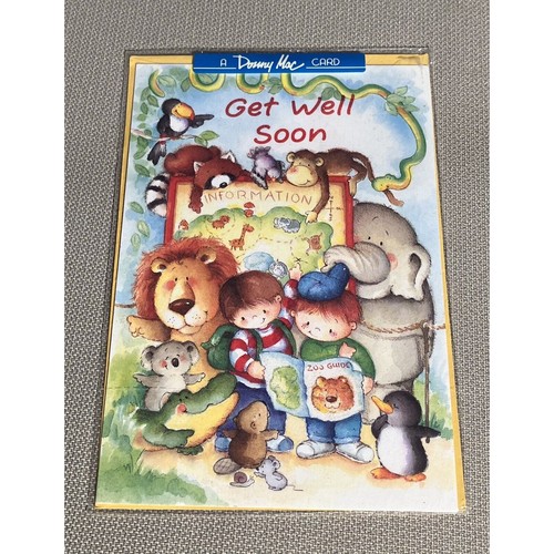 Get Well Soon a Donny Mac Greeting Card Animal Kids | eBay