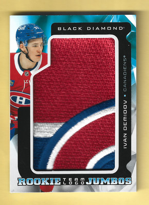 2025-26 Upper Deck Black Diamond Ivan Demidov RC Team Logo Jumbos Patch ...