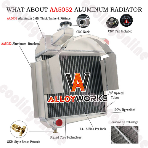 Aluminum Radiator 4-ROW fit 1958-1967 66 AUSTIN HEALEY SPRITE/MG MIDGET ...