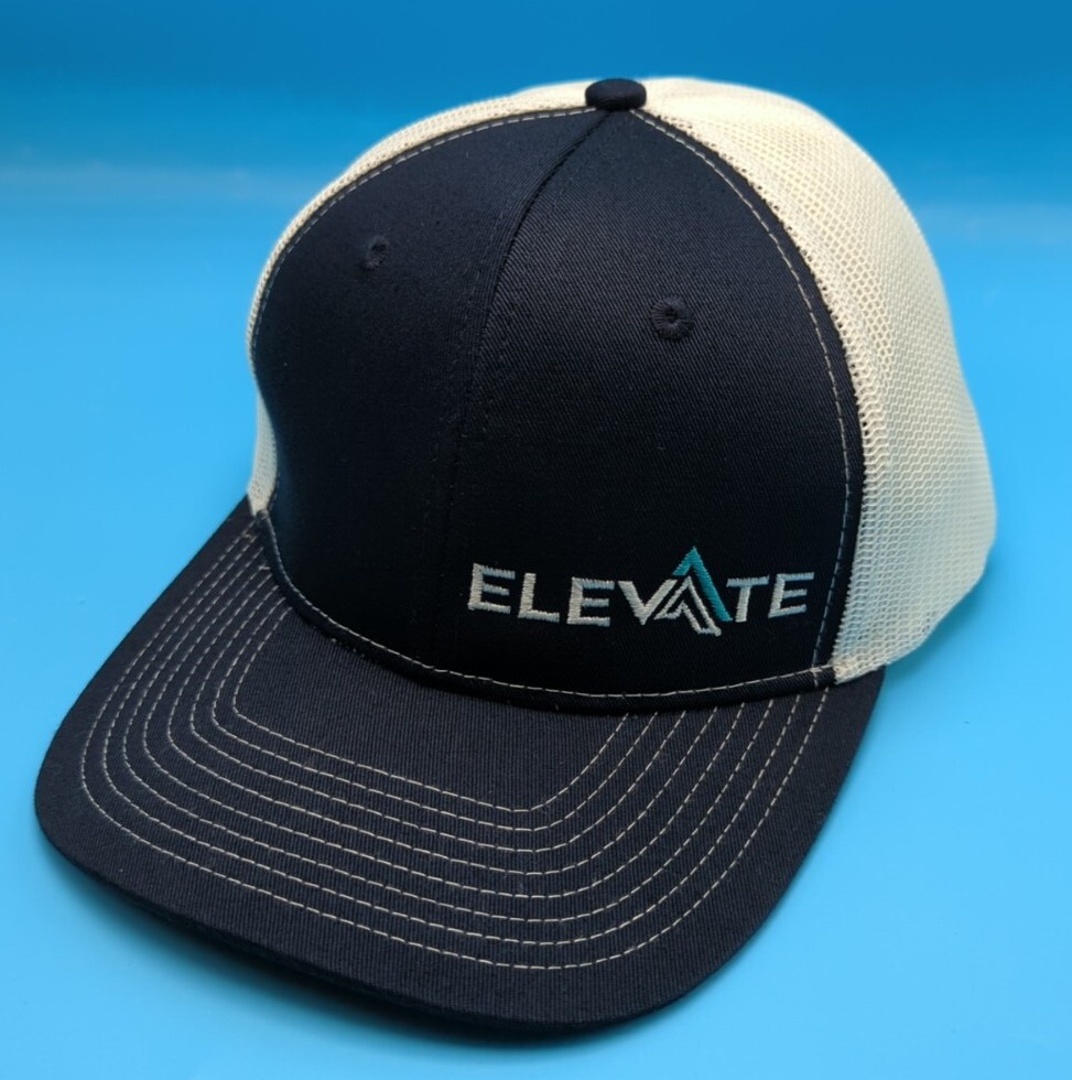 ELEVATE Claims Solutions hat blue and white adjustable snapback cap | eBay