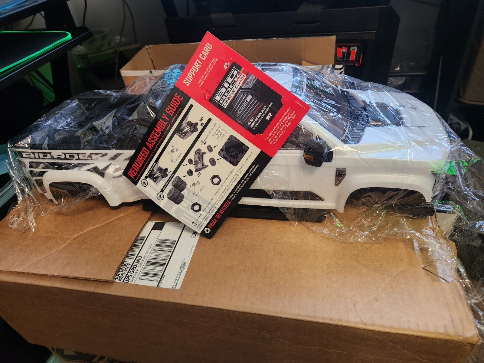 ARRMA BIG ROCK 6S BLX Painted Decaled Trimmed Body - White ARA411026 | eBay