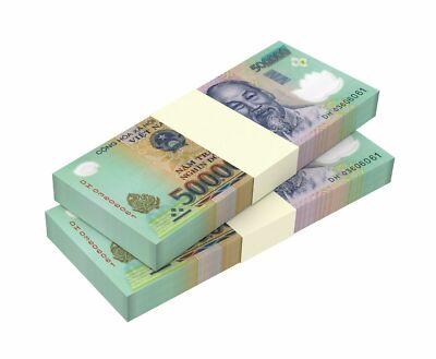 5,000,000 Vietnamese Dong Currency 10 x 500,000 VND Banknotes Rare Lot ...