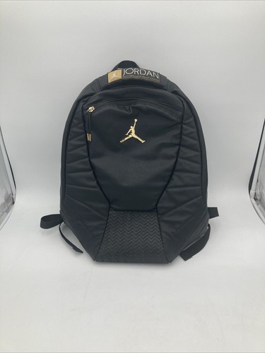 Jordan Retro 12 XII Backpack Bag Black Gold Nike Air 23 The Master Rare ...