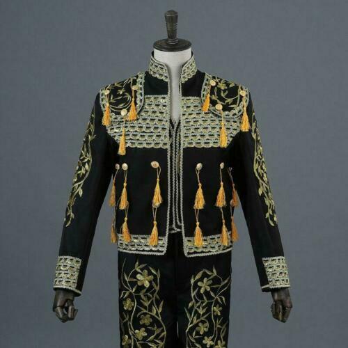 Mens Spanish Bullfighter Matador Outfit Fermin Suit Jacket Pant Cosplay ...