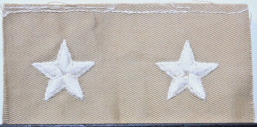 US Army Brigadier General BG Khaki Fatigue Uniform Rank Insignia Patch ...