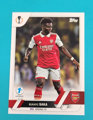 2022-23 Topps UEFA Club Comps 1st Edition #25 Bukayo Saka Arsenal Card ...