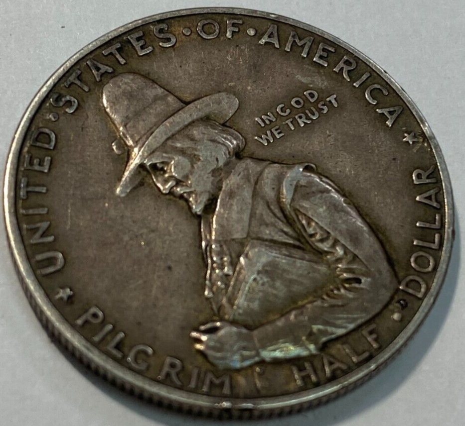 MA6 1620-1920 U.S 90% Silver Pilgrim Tercentenary Half Dollar 50 Coin ...