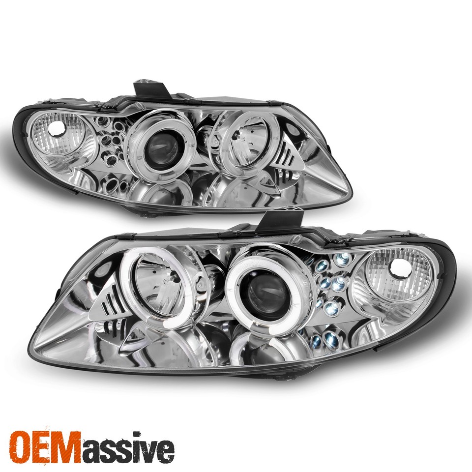Fits 04-06 Pontiac Gto Coupe Chrome Clear Dual Halo Projector LED ...
