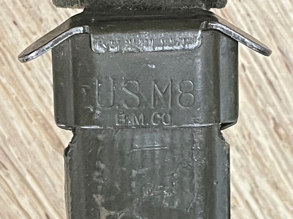 B. M. Co. US M8 Military Scabbard Knife SHEATH ONLY Bayonet WWII ...