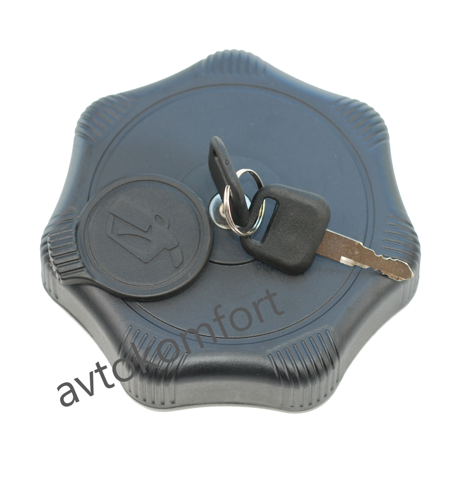 Black 80mm Locking Diesel Fuel Tank Cap For Truck Two Locking Keys | eBay