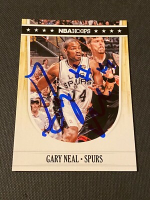 Gary Neal Signed 2011-12 Panini Hoops Card Auto Spurs NBA Autograph COA ...