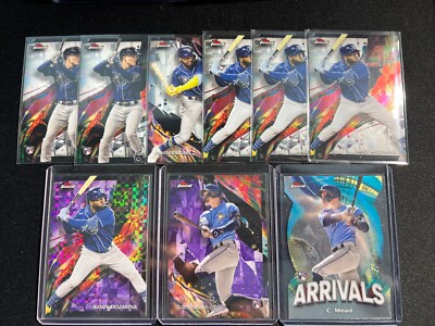 (9) 2024 Topps Finest Tampa Bay Rays Lot - Mead /99, Arozarena /150 ...
