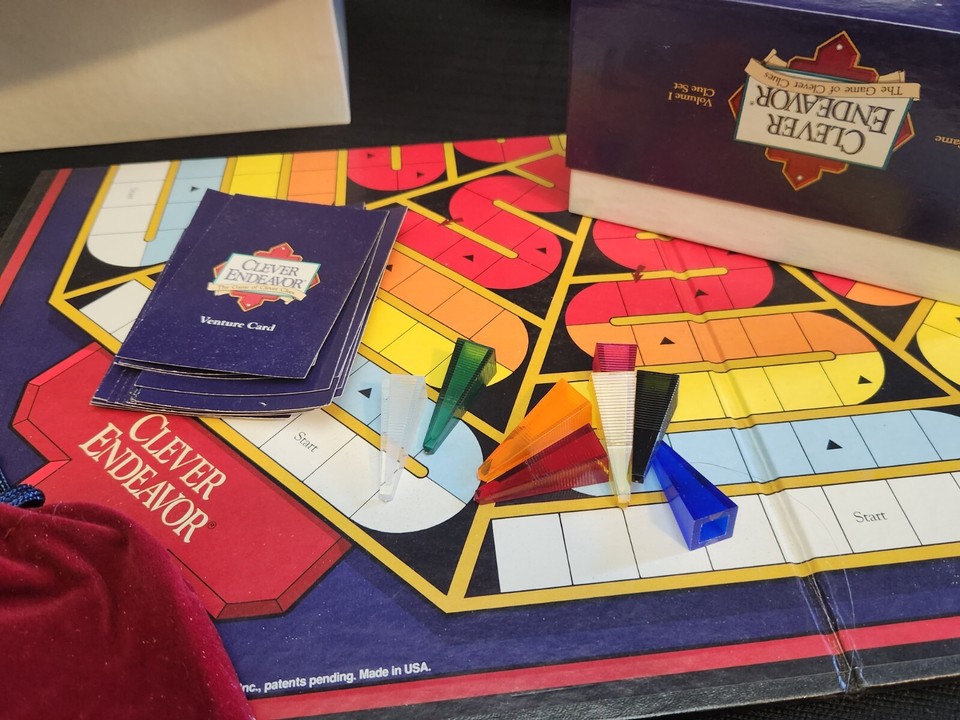 Clever Endeavor Deluxe Edition Board Game by Mind Games 1989 Vintage ...