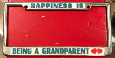 Happinesses Is Being A Grandparent License Plate Frame. | eBay