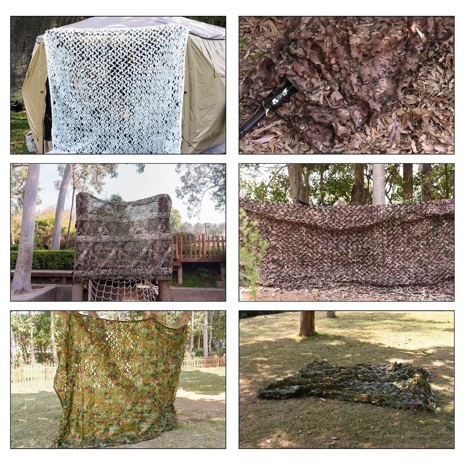 LOOGU Custom Woodland Camo Netting Camping Military Hunting Camouflage ...