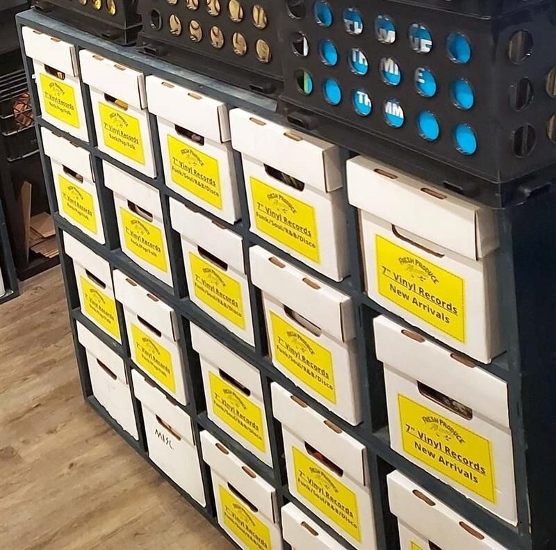 Vinyl Record Storage Boxes For 45 RPM 7" Albums (Pack of 10 Boxes ...