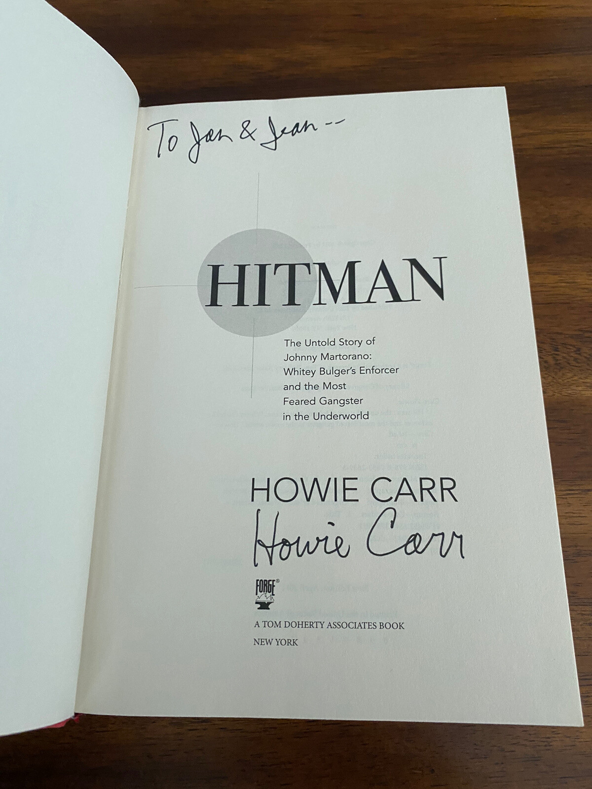 Hitman : The Untold Story of Johnny Martorano...by Howie Carr (2011, HC ...