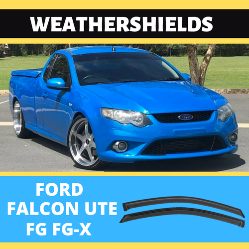 Fits Ford Falcon FG XR6 2 DOOR UTE - Side Window Visors Weathershields ...