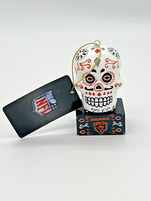 Chicago Bears Sugar Skull Day of the Dead Ornament NFL Team Sports ...