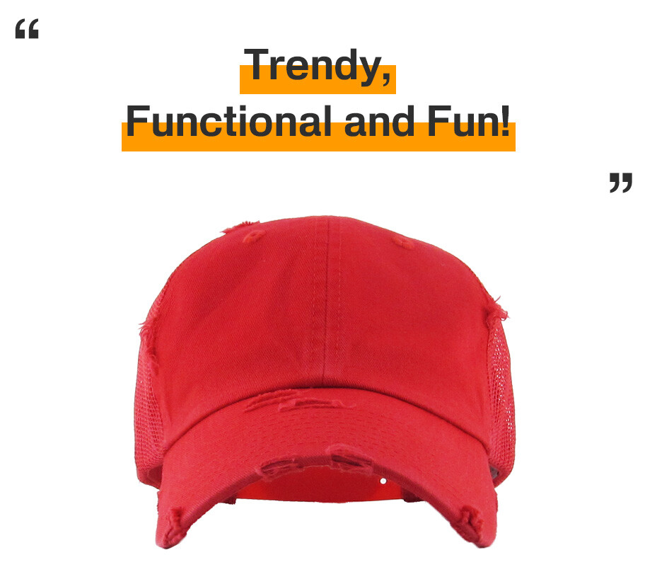 Vintage Distressed Mesh Back Dad Hat Baseball Cap Unconstructed | eBay