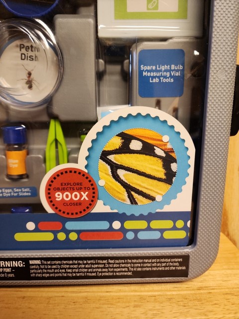 Discovery Kids 900x Biological Microscope With Experiment Booklet M0307 ...